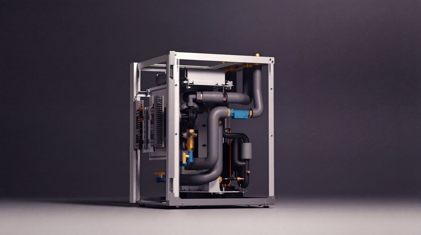 Sole-Wasser-Wärmepumpe für Innenaufstellung KLIMT R290